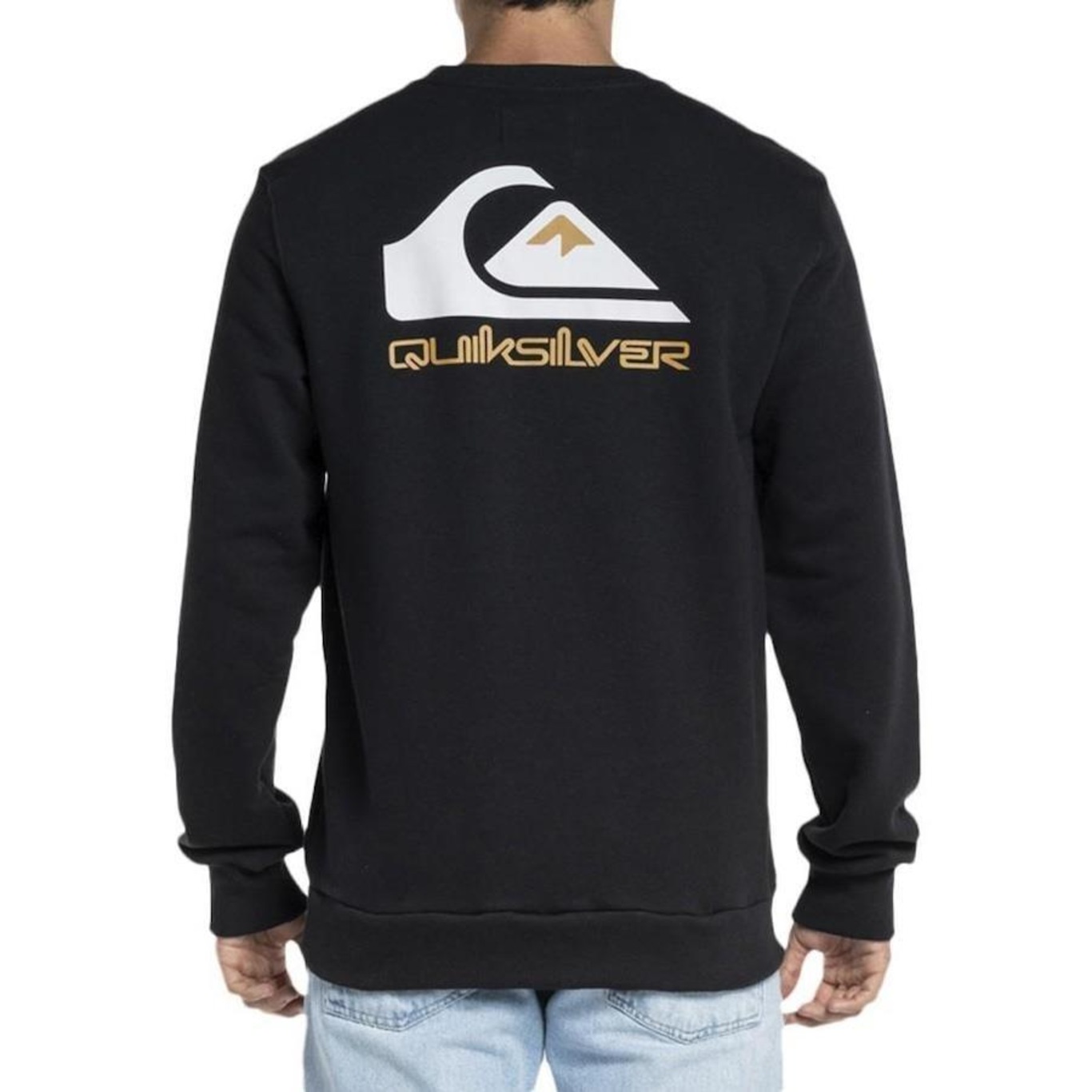 Blusão de Moletom sem Capuz Quiksilver Omni Logo WT23 - Masculino ...