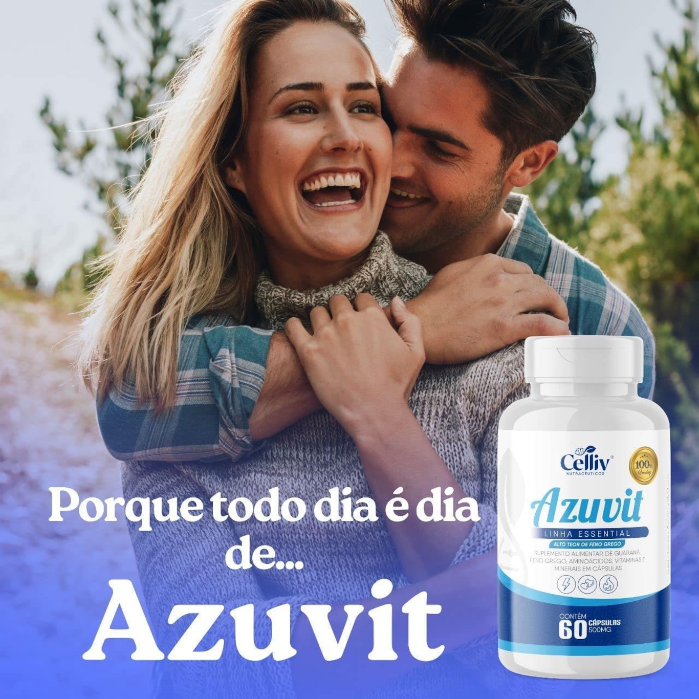 Kit Azuvit Celliv - 60 Cápsulas - 3 Unds | Centauro