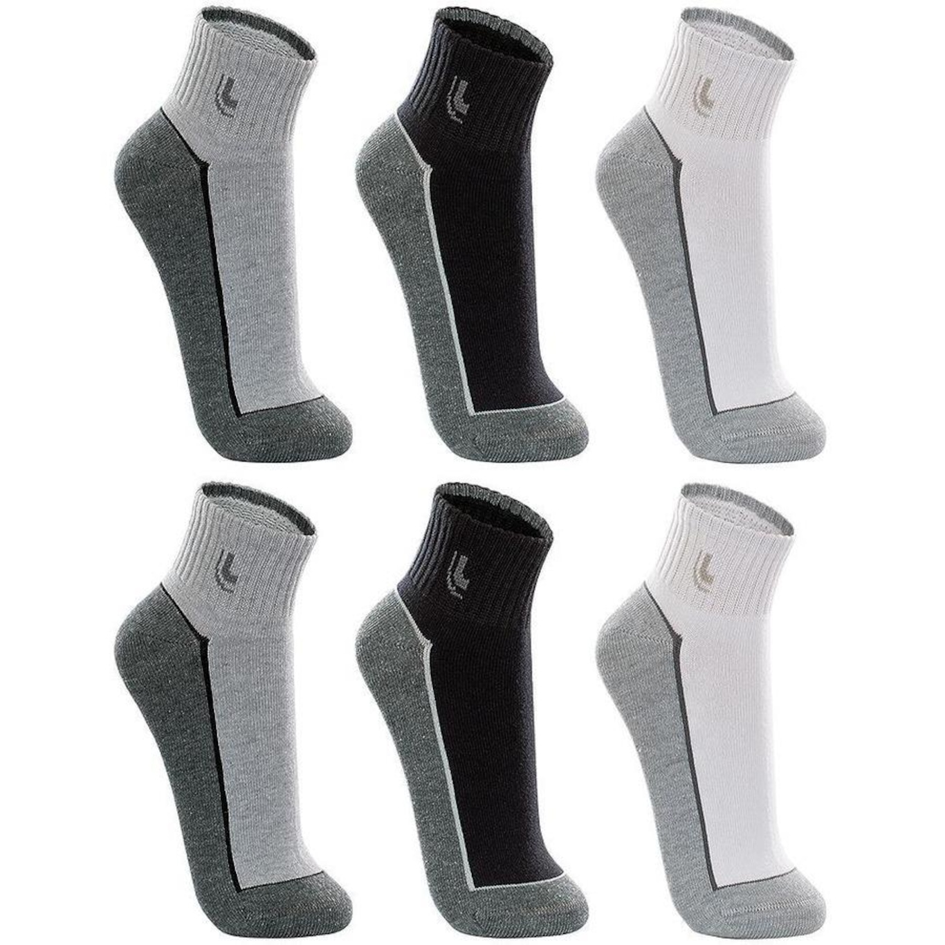 Kit Meias Cano Médio Lupo Esportiva Com 6 Pares - Adulto | Centauro