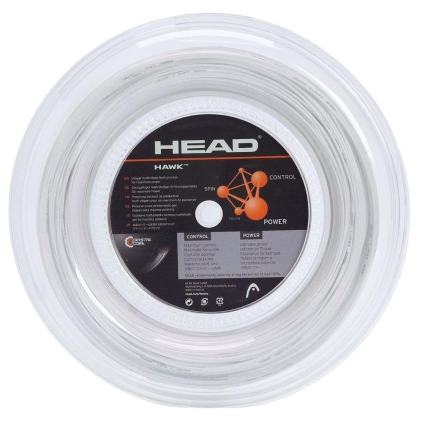 Corda para Raquete de Tênis Head Hawk 16L 1.30Mm | Centauro