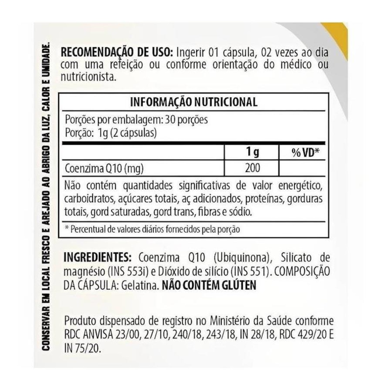 Coenzima Q10 200mg (60 Cápsulas) Flora Nativa | Centauro