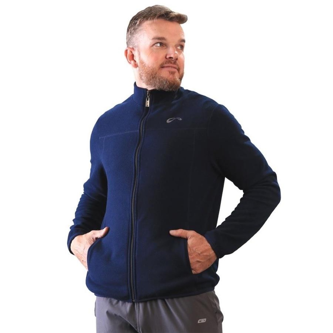 Jaqueta Sol Sports Fleece Slider Thermo Anti-Pilling Uv 50+ - Masculina ...
