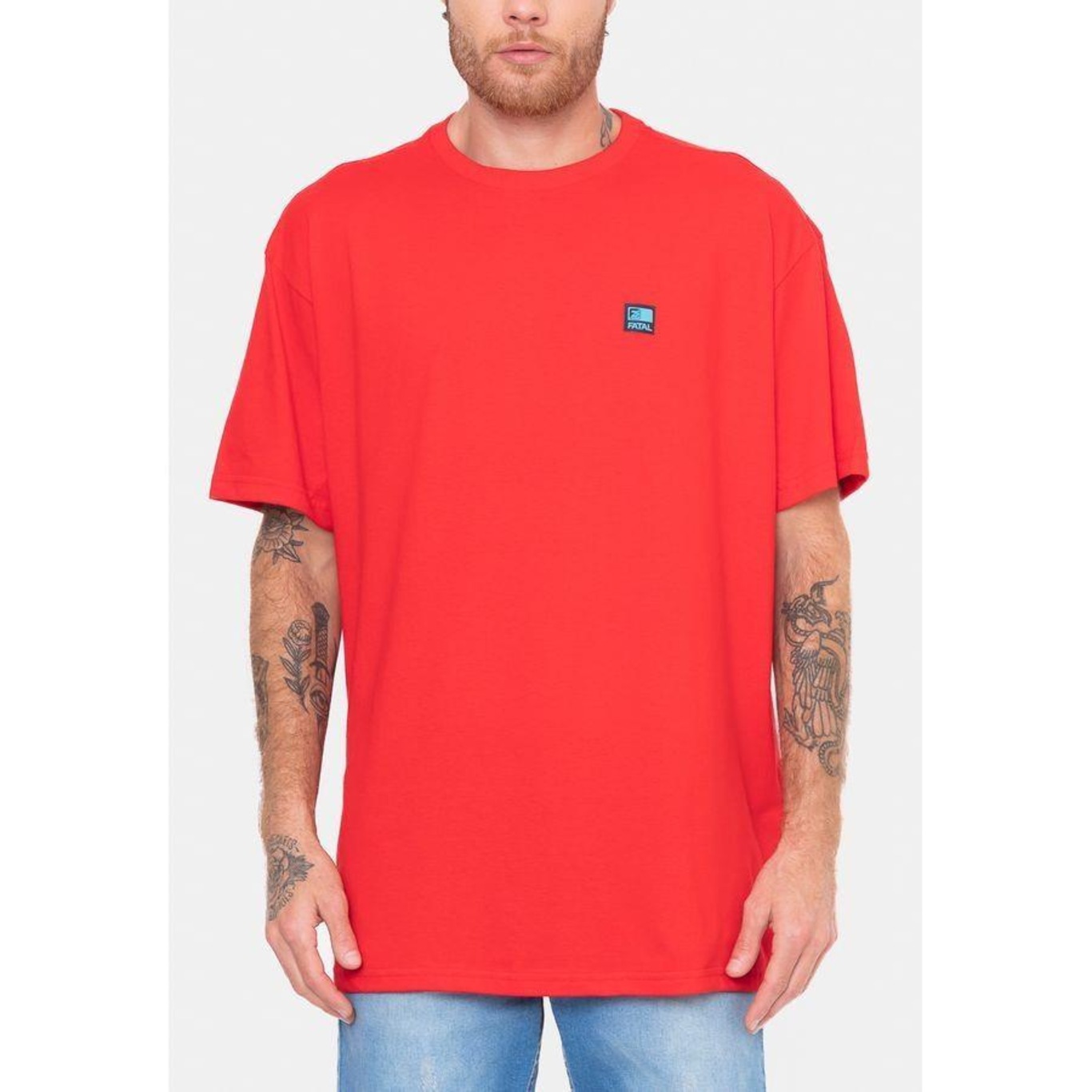 Camiseta Fatal Plus Size Fashion Basic Trini - Masculina | Centauro