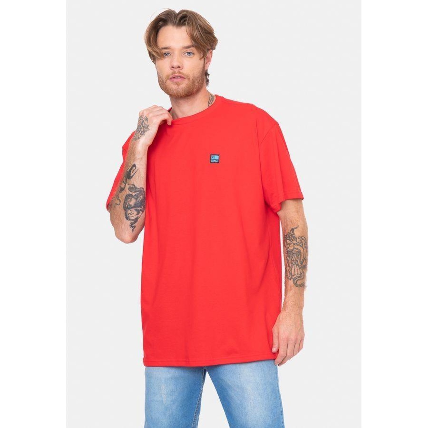 Camiseta Fatal Plus Size Fashion Basic Trini - Masculina | Centauro