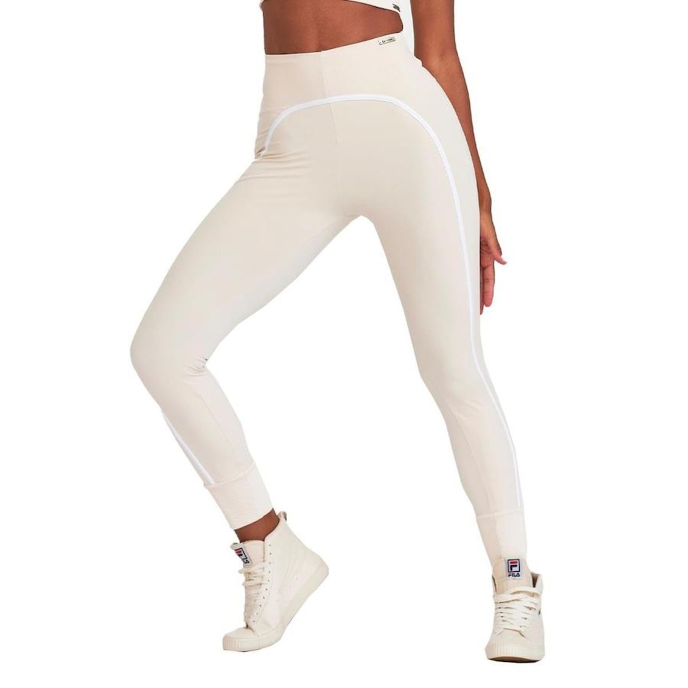 Calça Legging Caju Brasil Nakay Bicolor - Feminina | Centauro