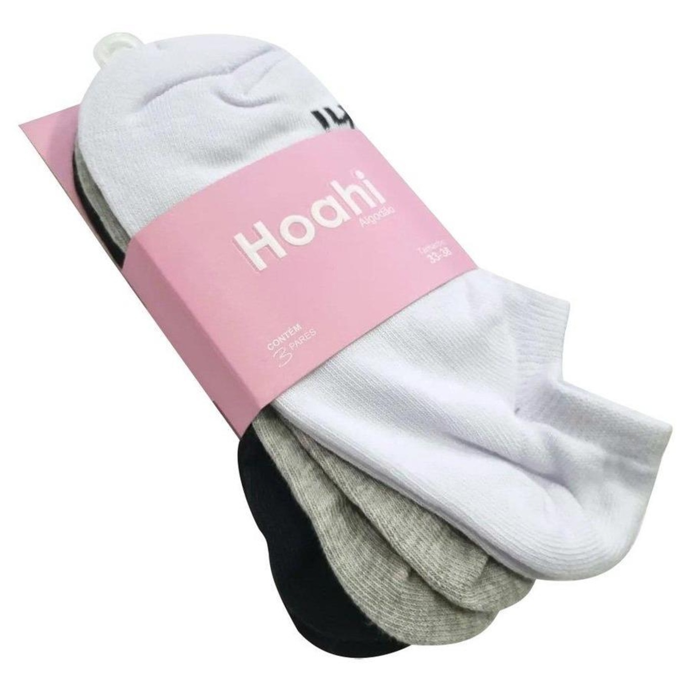 Meia Cano Invisível Hoahi - 3 Pares - Feminina | Centauro