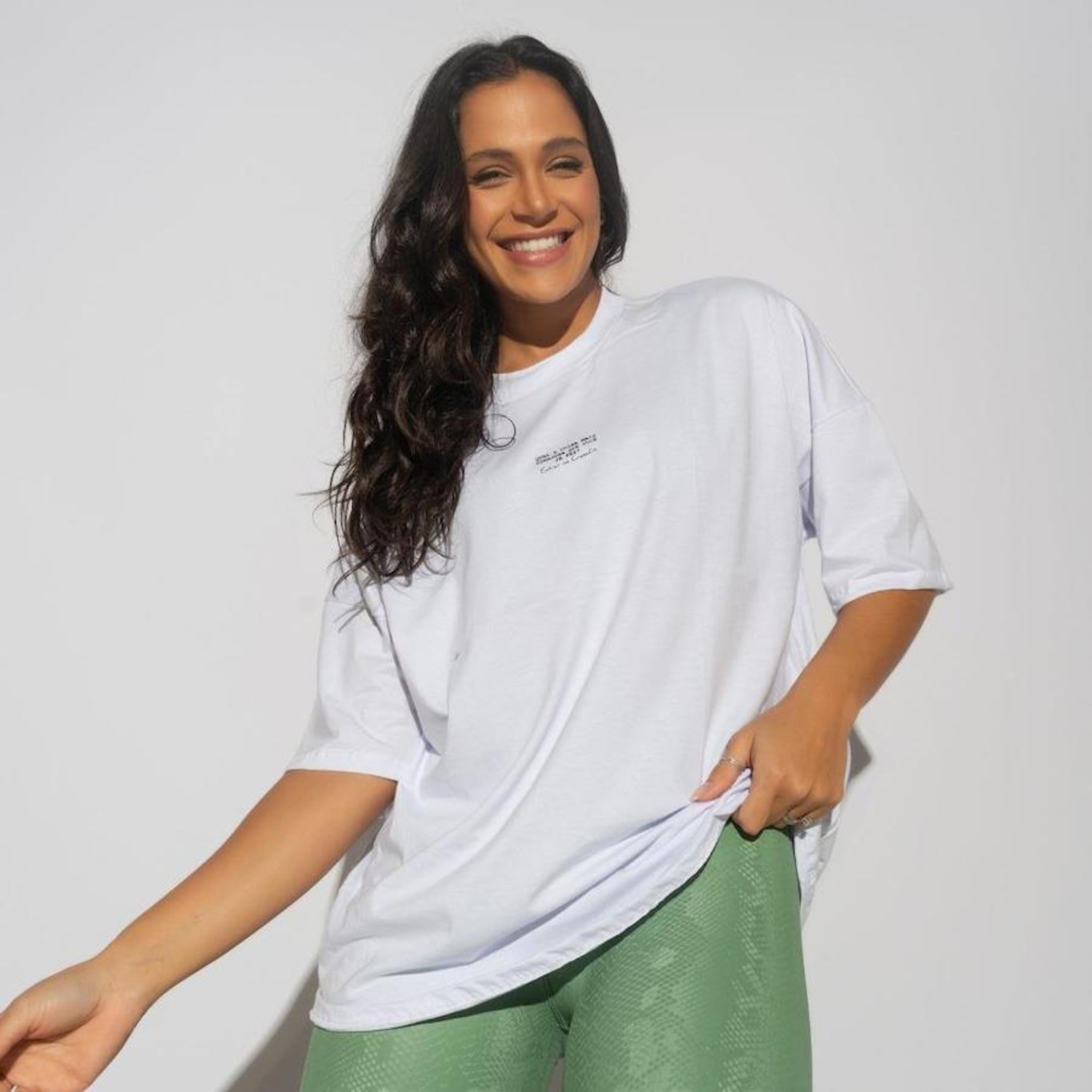 Camisa Honey Be Fitness Oversized Jane Oliveira Bl542 - Feminina | Centauro