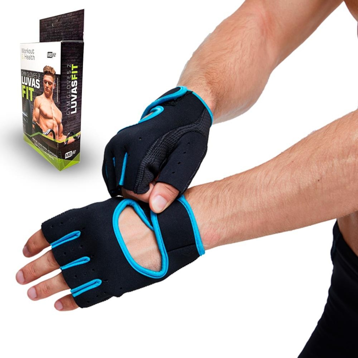 Luvas para Academia MBFit Treino Ajustável - Adulto | Centauro