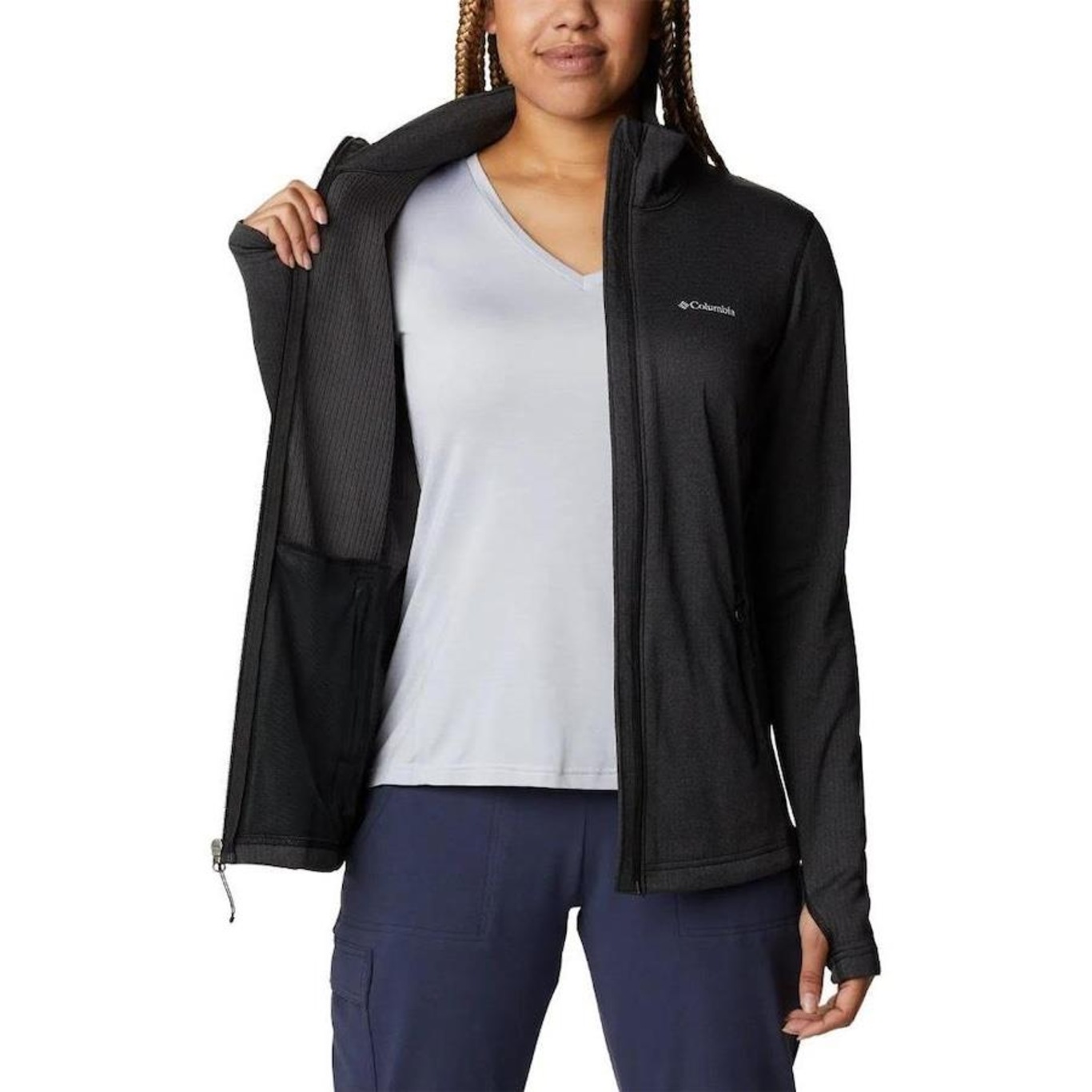 Jaqueta Columbia Park View Grid Fleece - | Centauro
