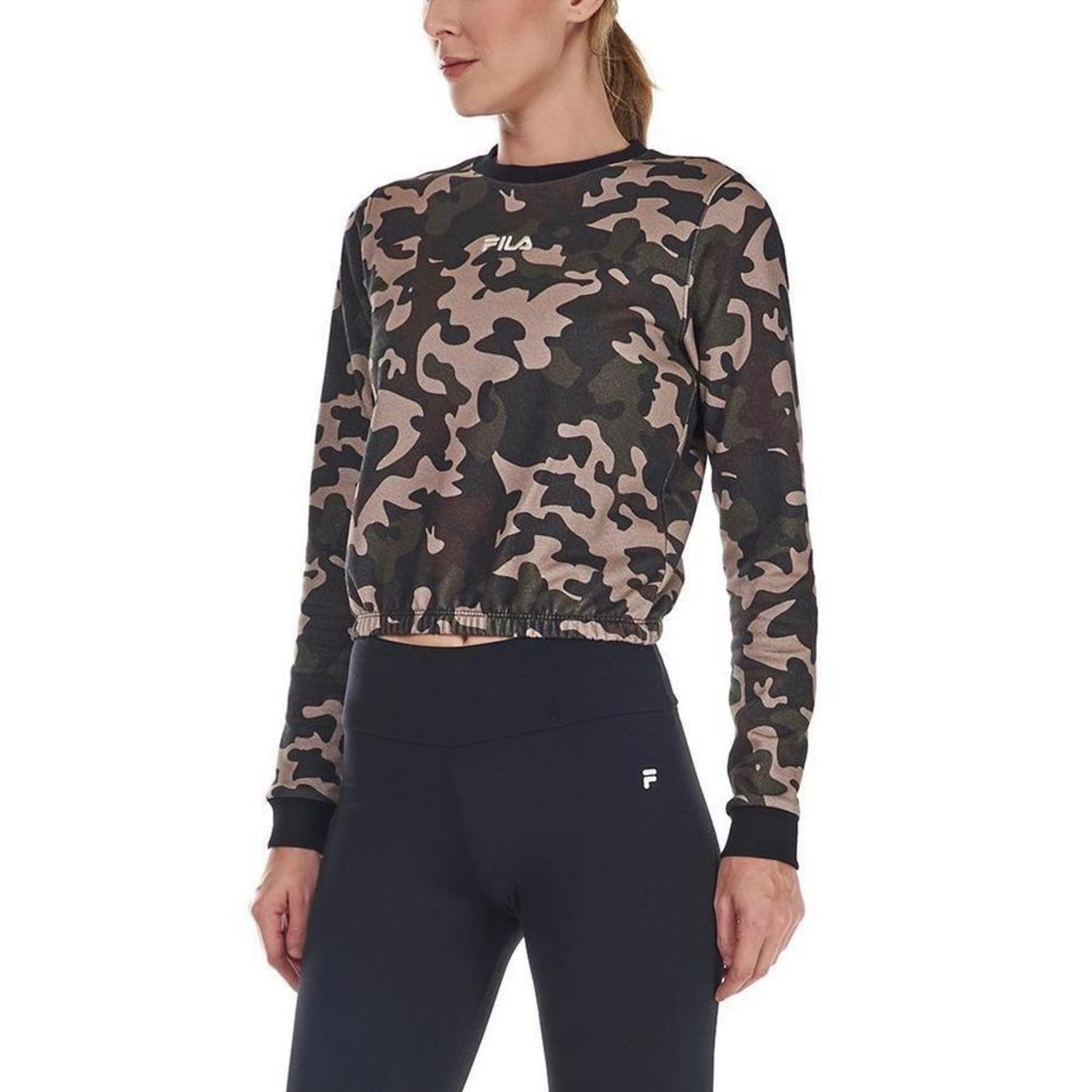 Camiseta Manga Longa Fila Camo Style - Feminina | Centauro