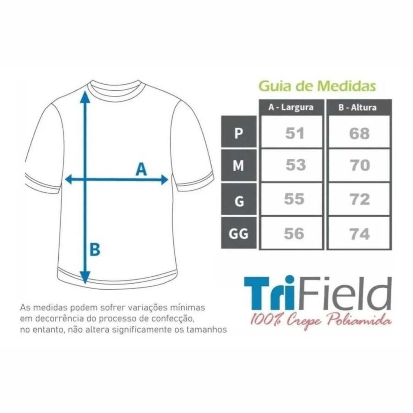 Camiseta Trifield Crepe - Masculina | Centauro