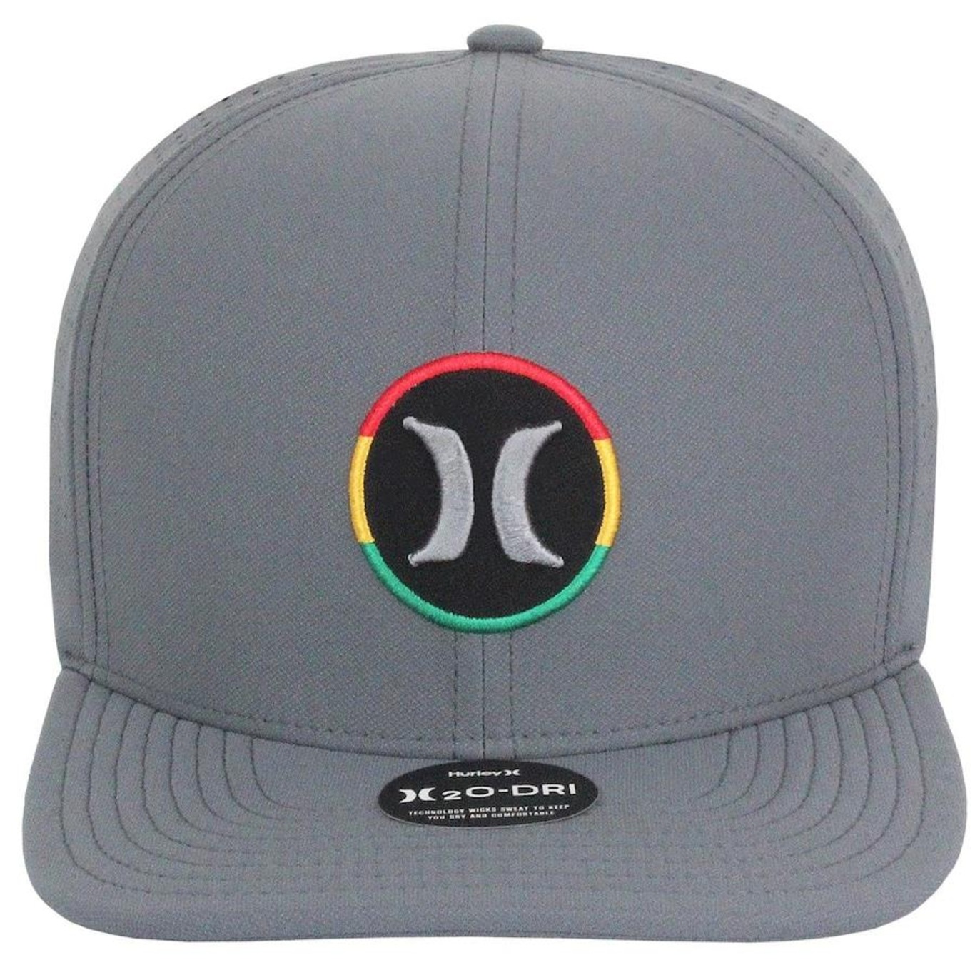 Boné Aba Curva Hurley Flat Rasta - Snapback - Masculino | Centauro
