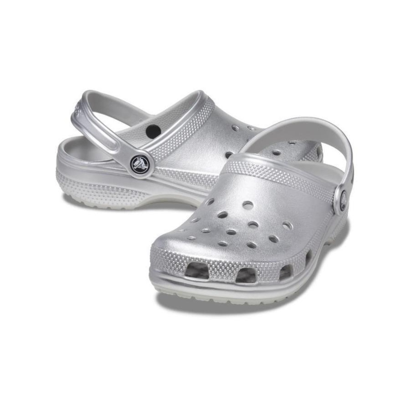 Sandália Crocs Classic Metallic Cg T Silver - Unissex em Promoção ...