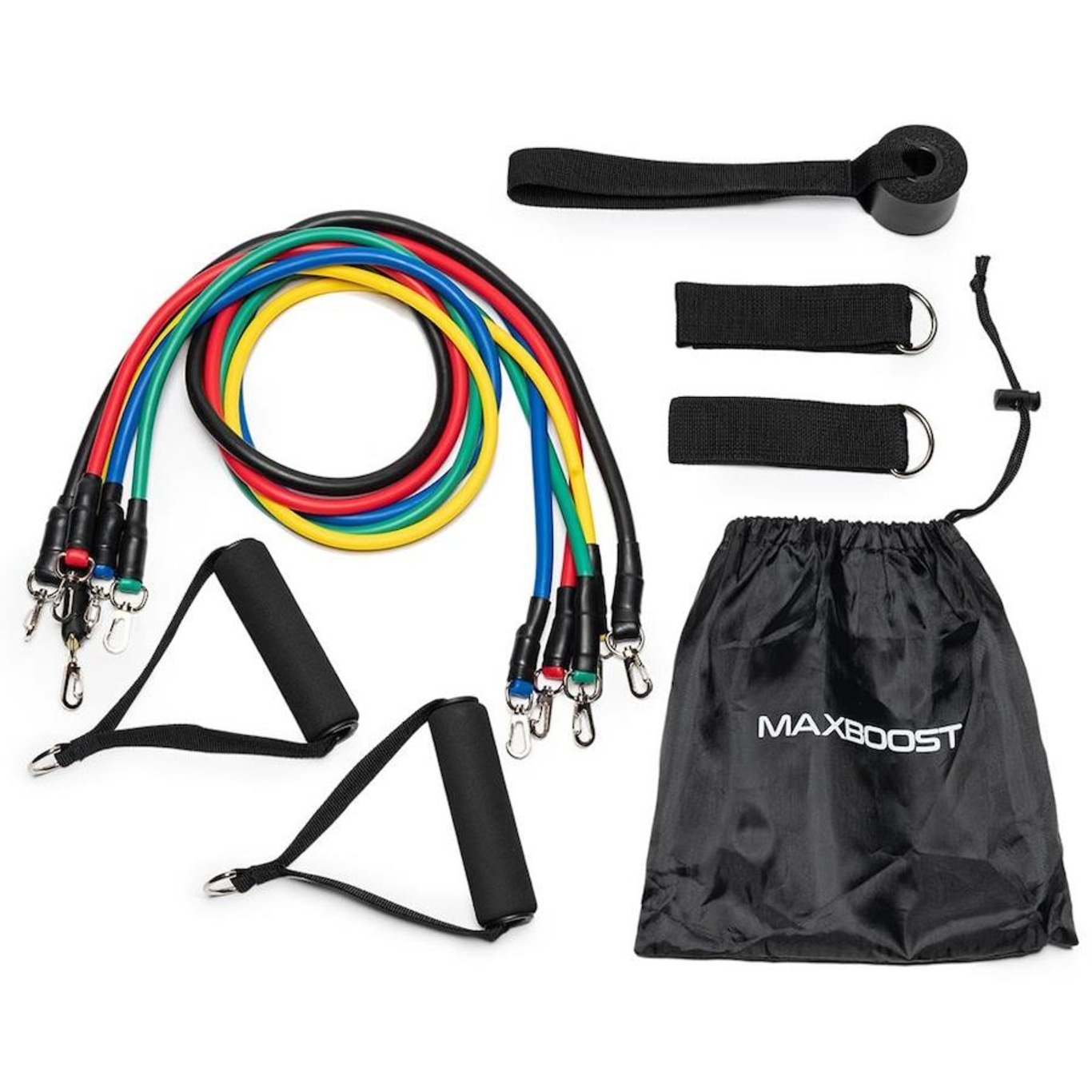 Kit de Extensor Elástico Maxboost Treinamento em Casa - 11 Itens em ...