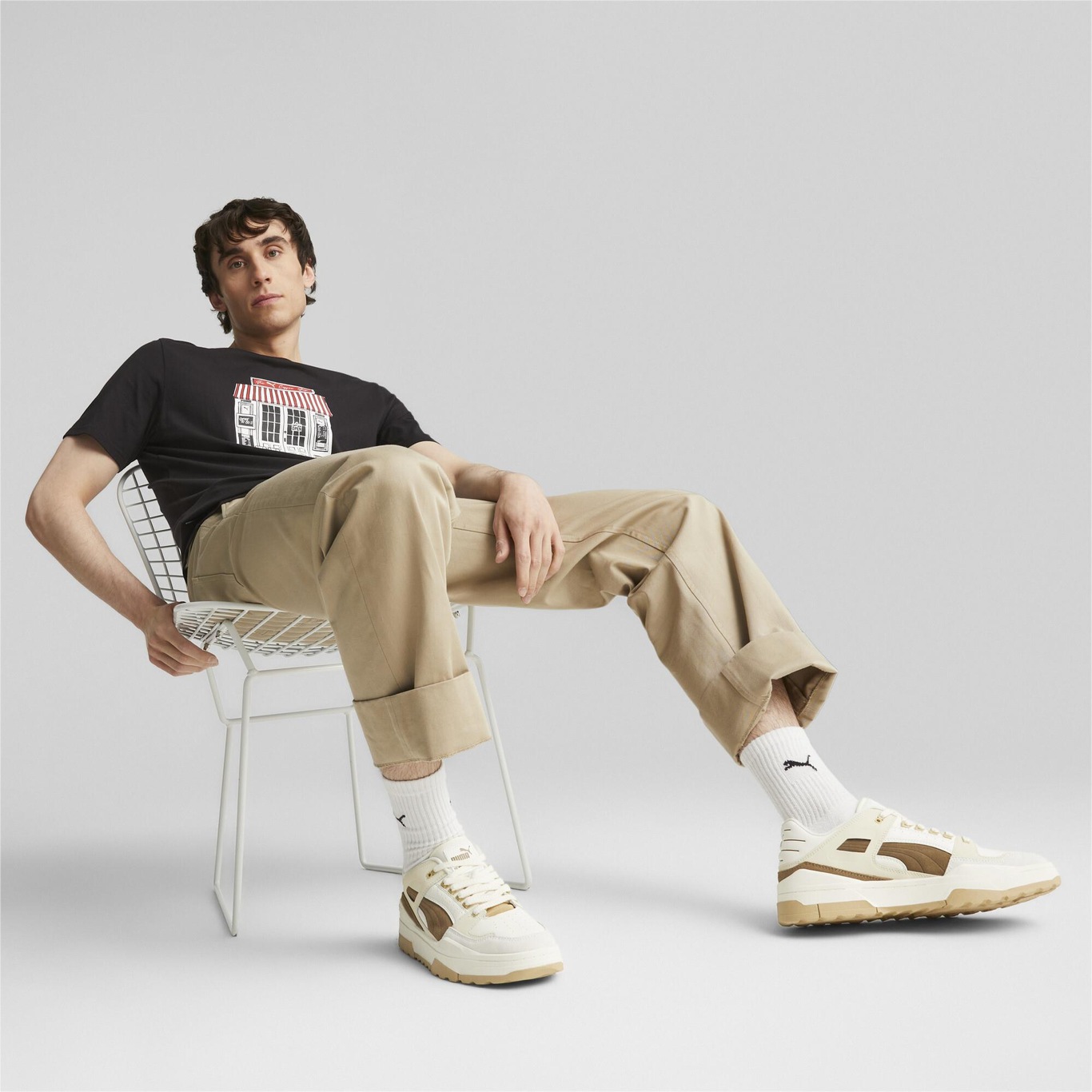 Camiseta Puma Graphic Café - Masculina em Promoção | Centauro
