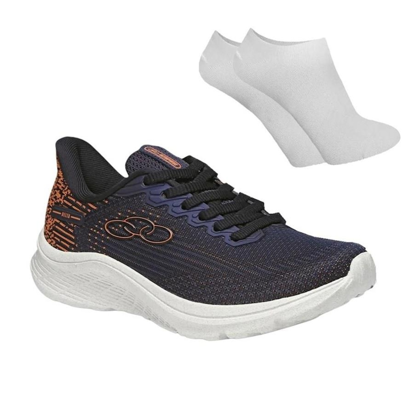 Tênis Olympikus Delta Kids + 1 Par de Meias - Infantil em Promoção ...