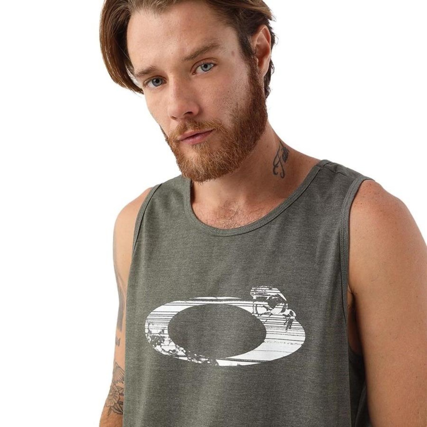Camiseta Regata Oakley Masculina Ellipse Frog Tank - Masculina | Centauro