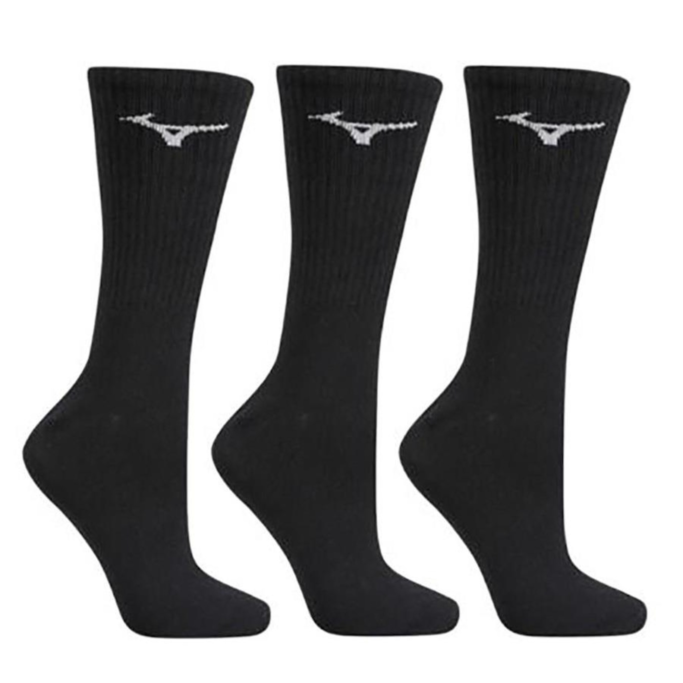 Kit Meias Cano Alto Mizuno Basic - Unissex | Centauro