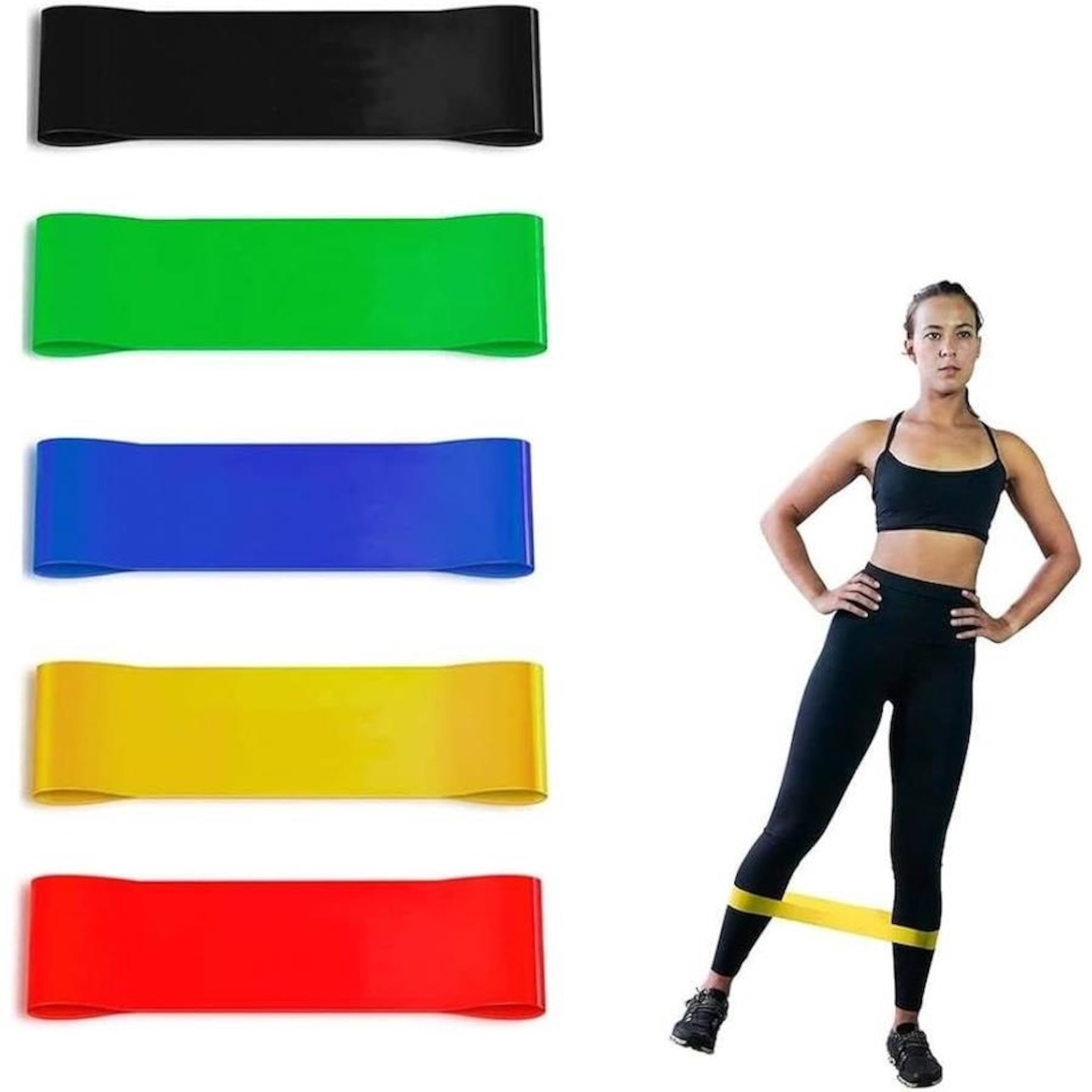 Kit Mini Band Scalibu Fita Elástica de Resistência - 5 unidades | Centauro