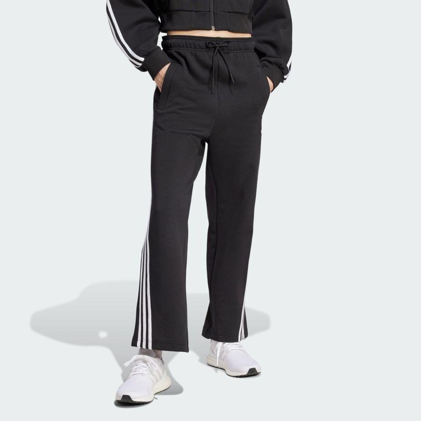 Calça adidas Barras Abertas Future Icons Três Listras - Feminina | Centauro