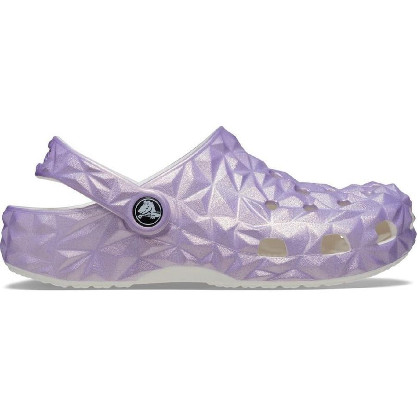 Sandália Crocs Classic Iridescent Geo Clog White - Infantil | Centauro