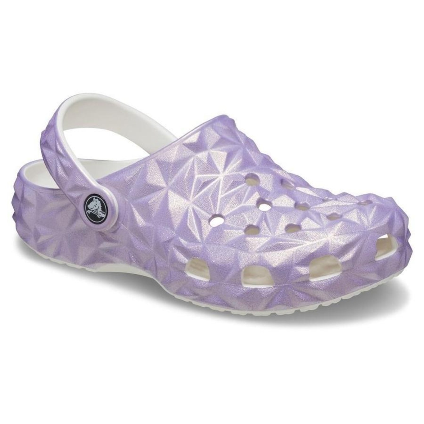 Sandália Crocs Classic Iridescent Geo Clog White - Infantil | Centauro