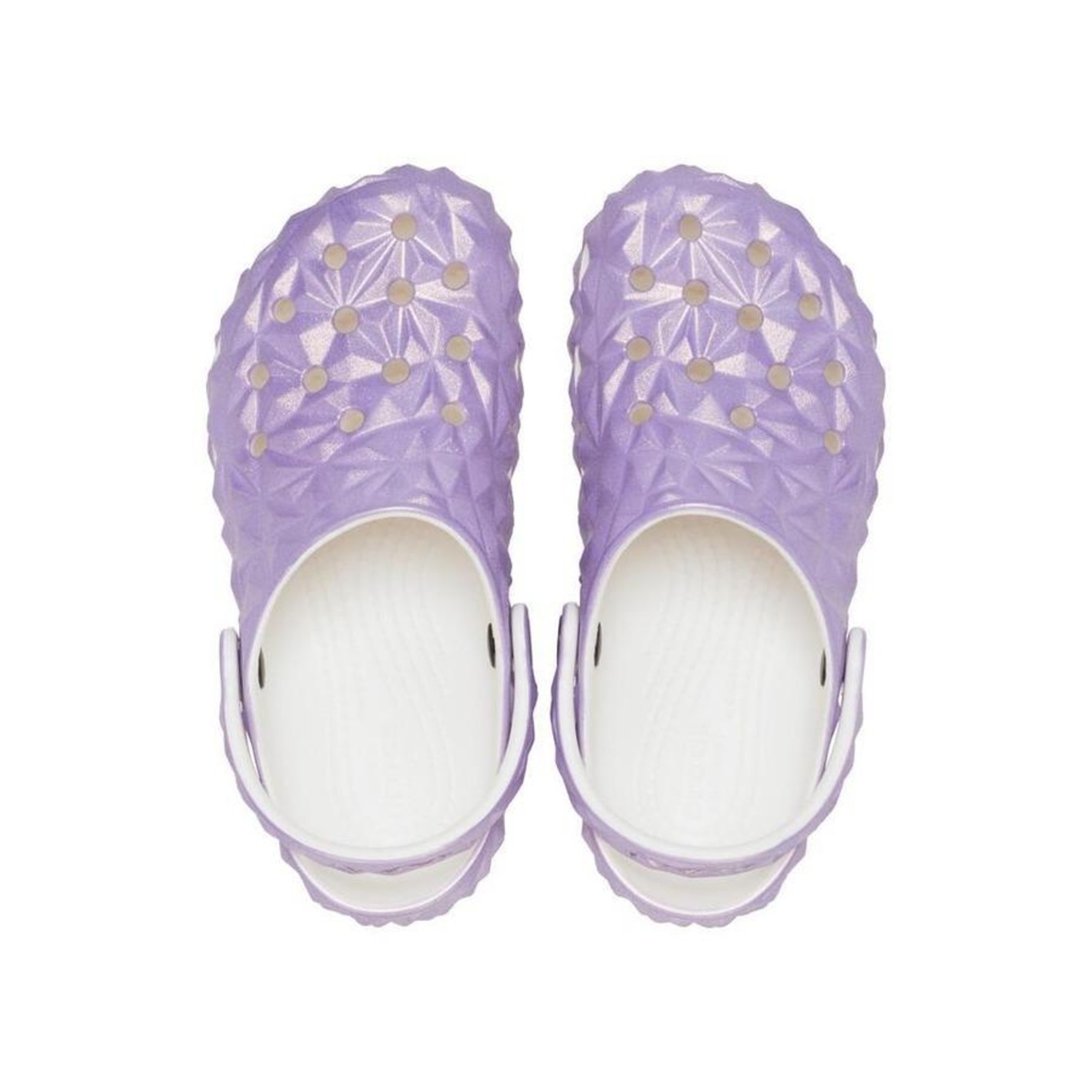 Sandália Crocs Classic Iridescent Geo Clog White - Infantil | Centauro