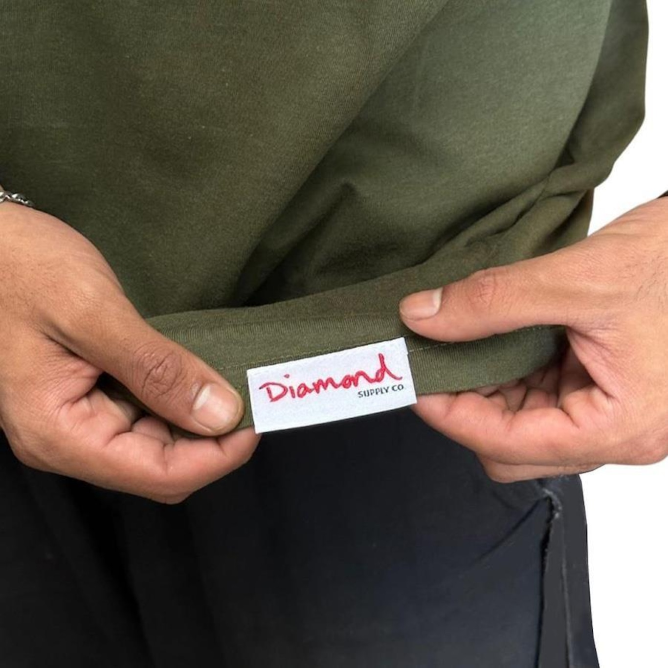 Camiseta Diamond Og Script Tee Military - Masculina | Centauro