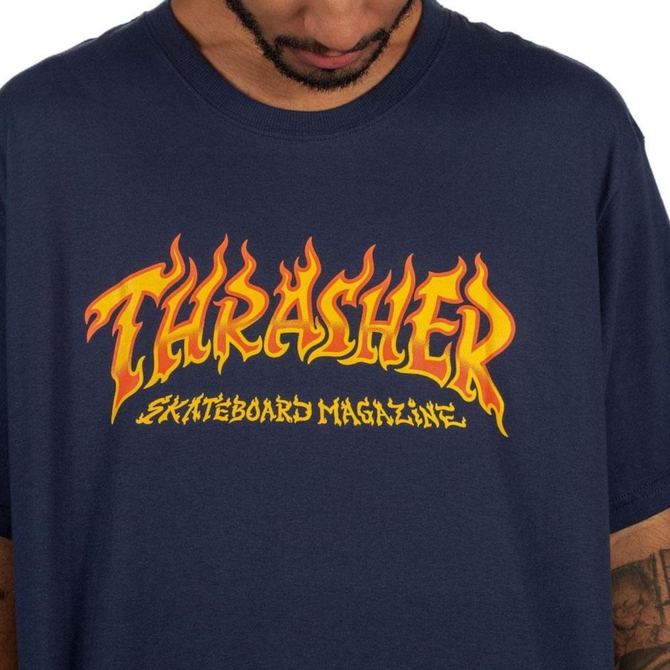 Camiseta Thrasher Fire Logo - Masculina | Centauro