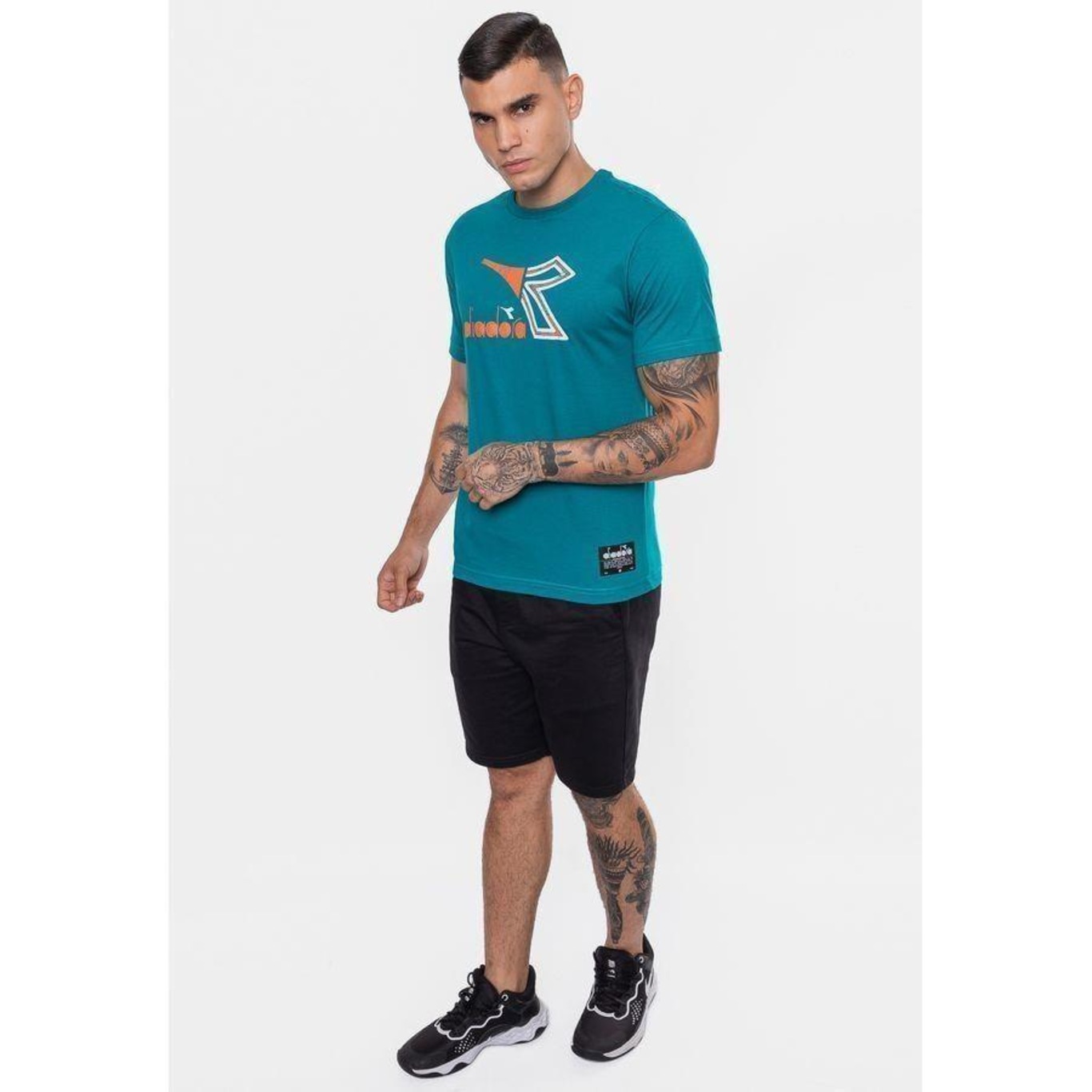 Camiseta Diadora Masculina Scribble Azul Bird - Diadora | Centauro