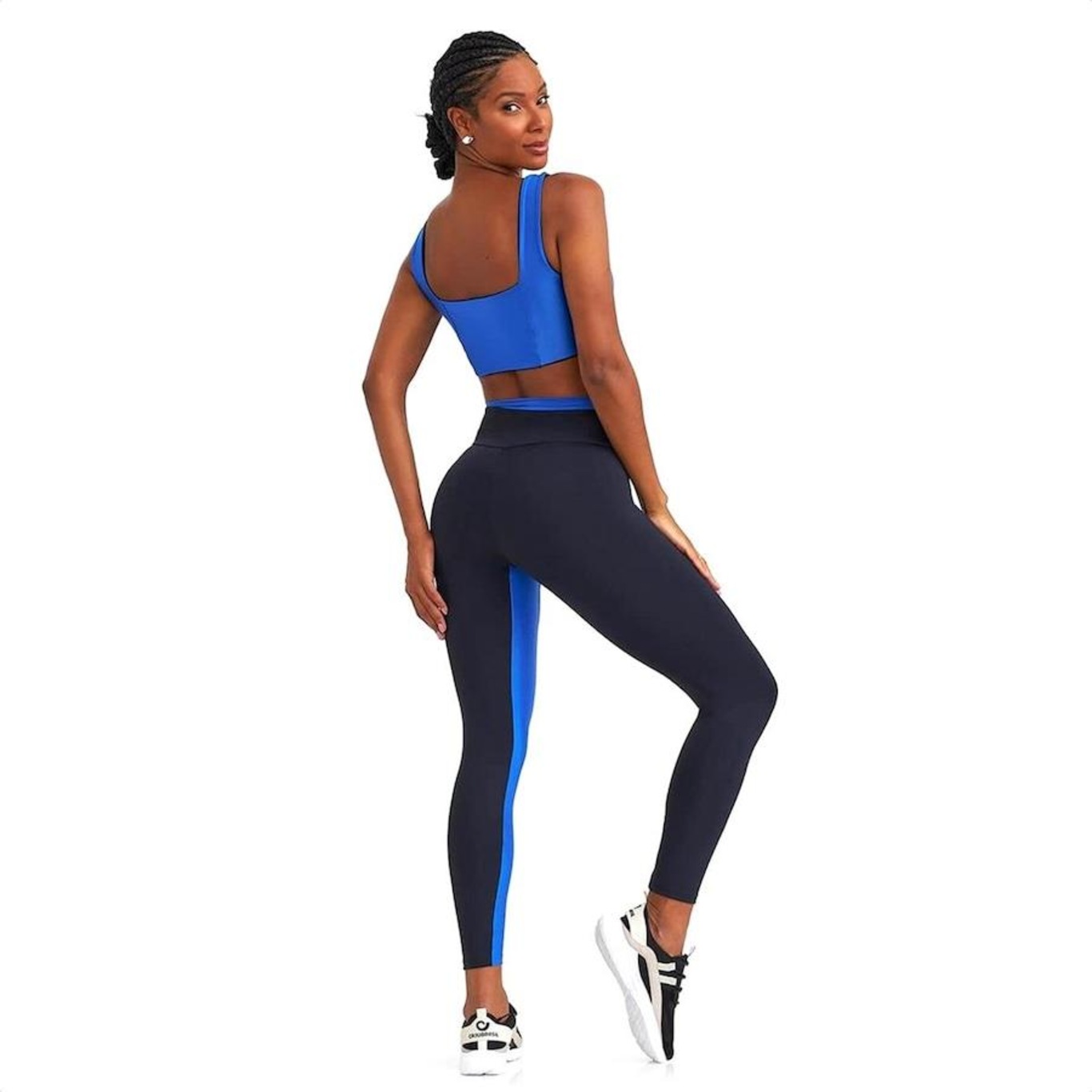 Calça Legging Caju Brasil Nakay com Recortes Coloridos - Feminino ...