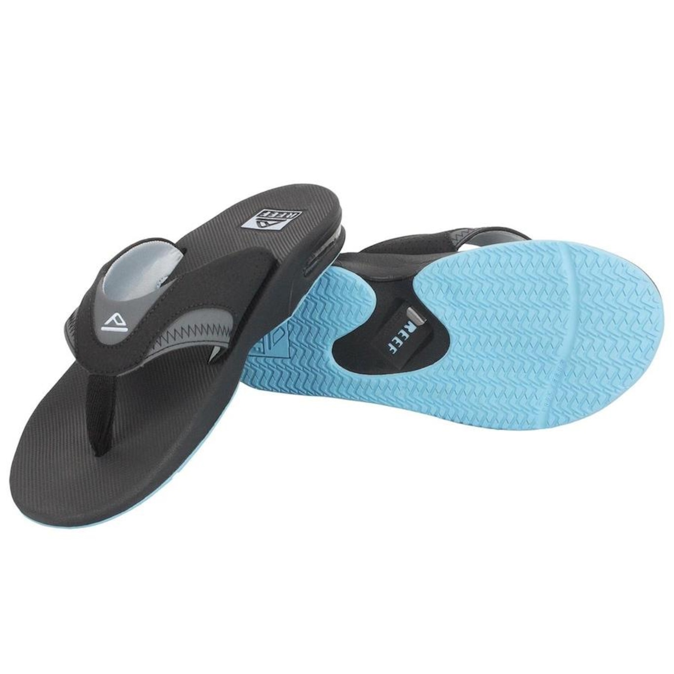 Chinelo Reef Mick Fanning Grey Light Blue - Masculino | Centauro