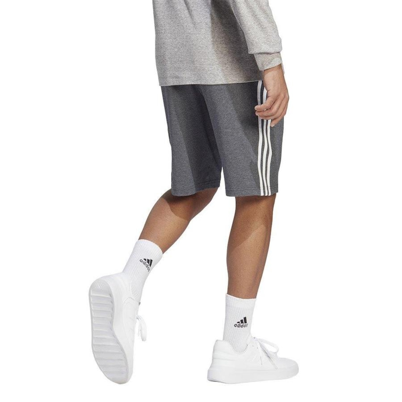 Bermuda de Moletom adidas 3S Sj 10 Sho - Masculina | Centauro
