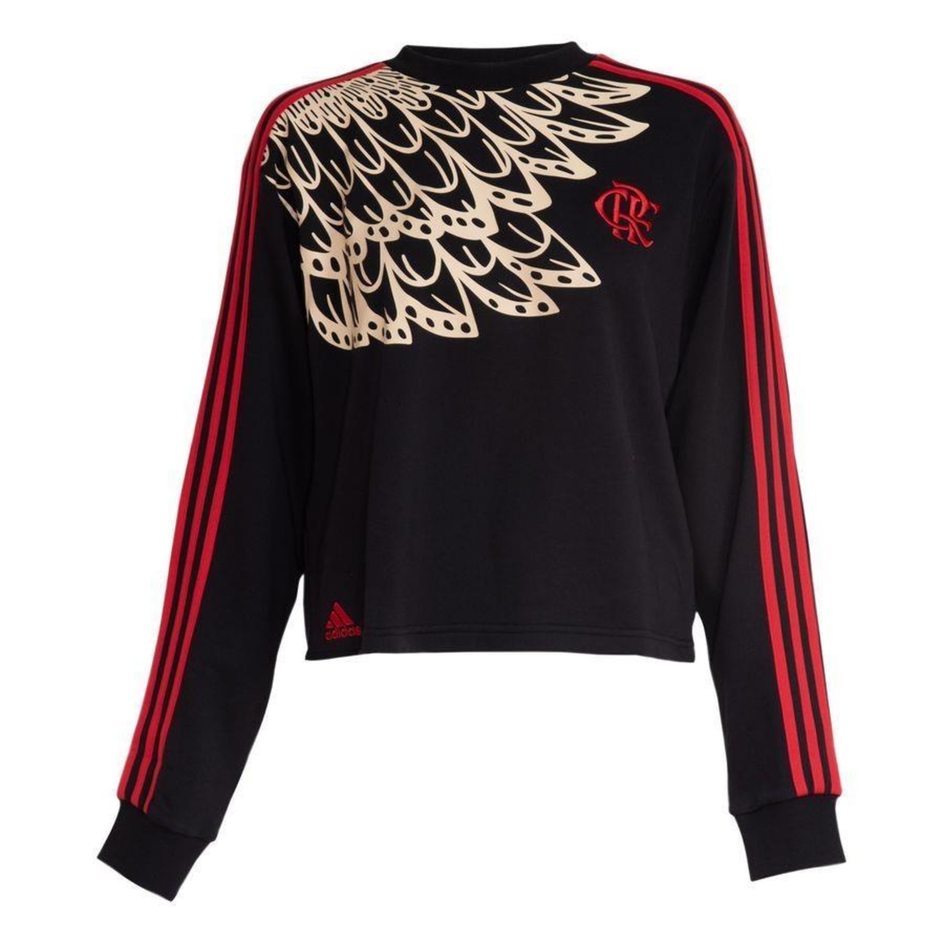 Blusão de Moletom do Flamengo adidas Crf Farm Swt - Feminino | Centauro
