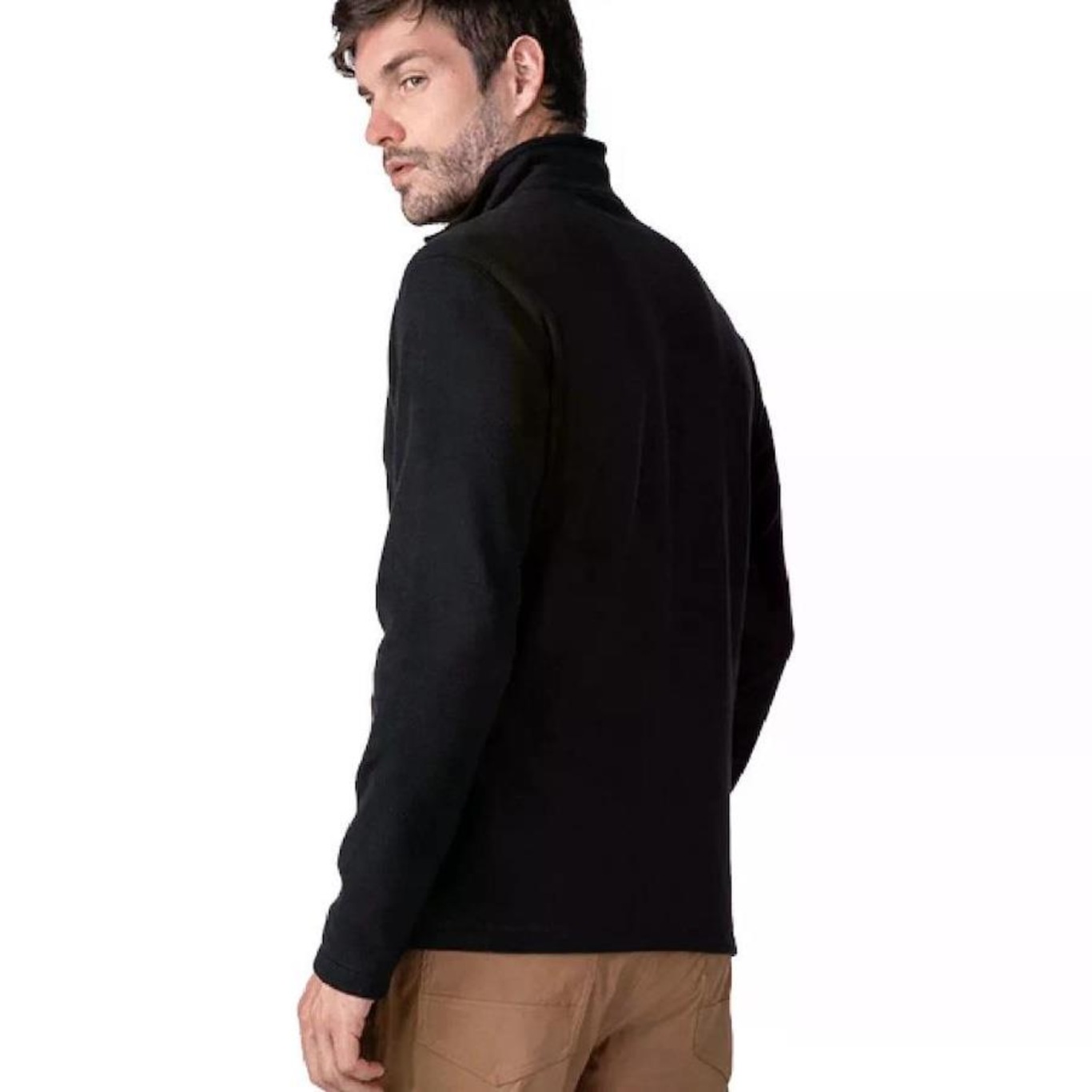 Blusão sem Capuz The North Face Fleece Face Glacier 1/4 - Masculino ...