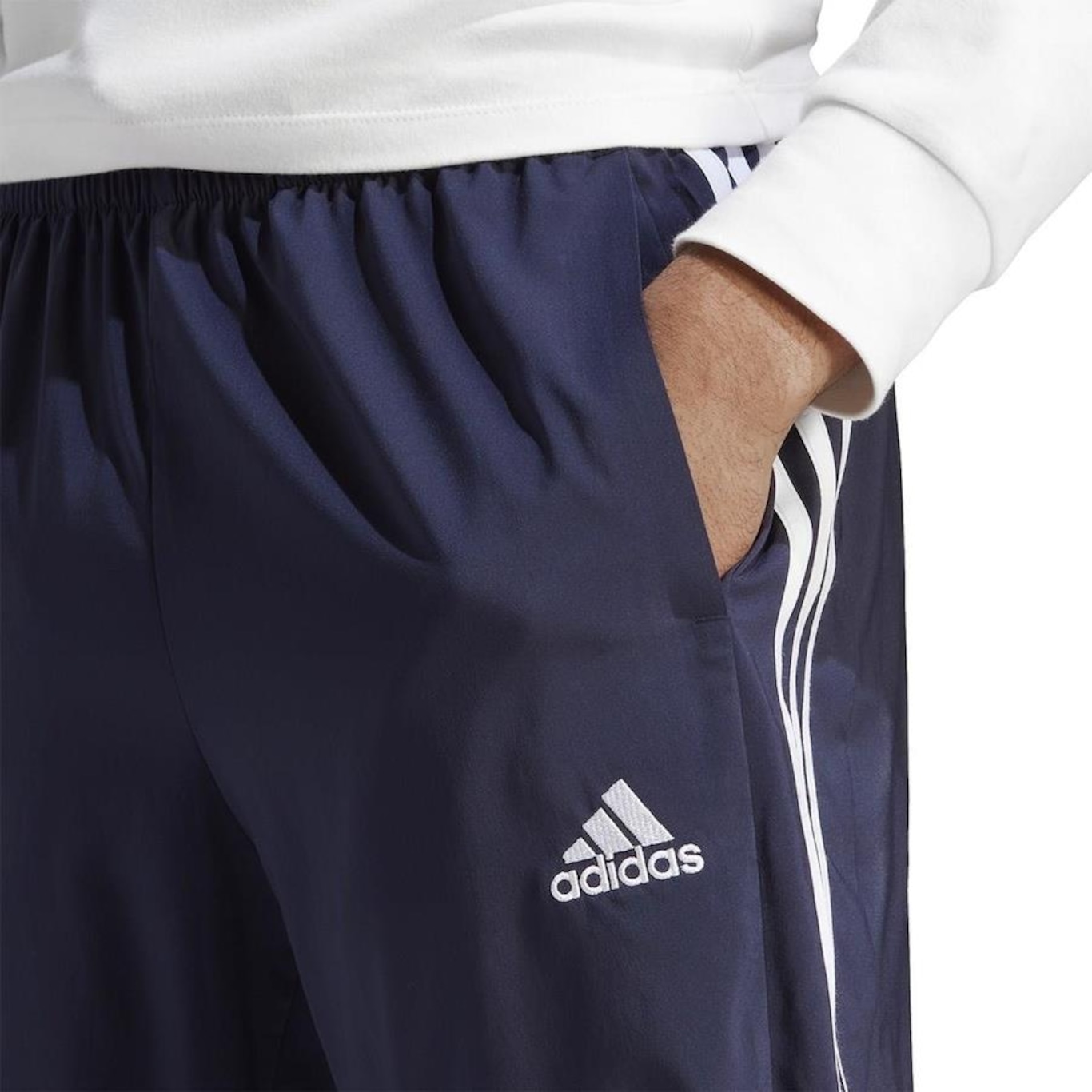 Calça adidas Barra Afunilada Aeroready Essentials 3-Stripes - Masculina ...