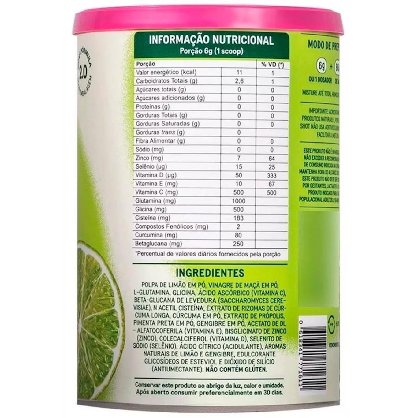 Morning Shot 2.0 Matinal Lata 144G Limão Sublyme Imunidade | Centauro