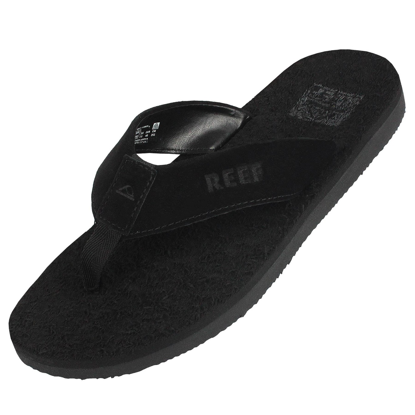 Chinelo Reef Smoothy Suede Black - Masculino | Centauro