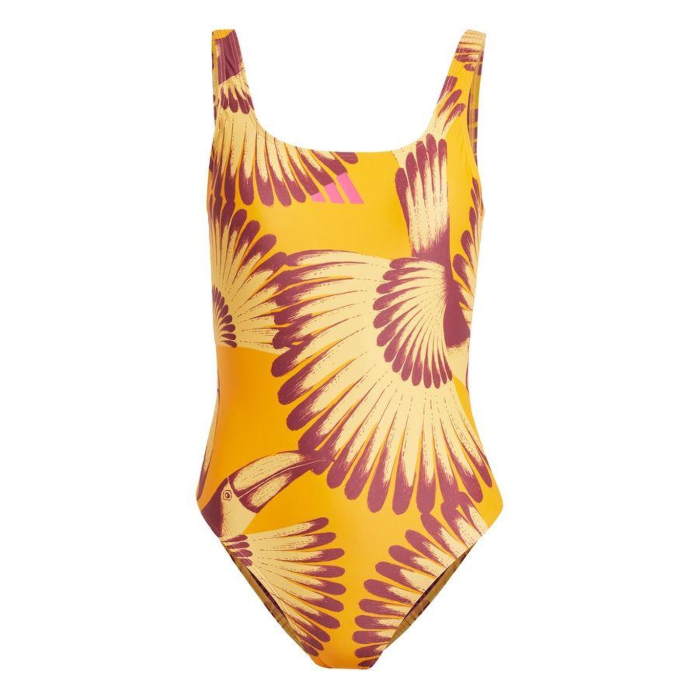 Maiô adidas X Farm Três Listras - Feminina | Centauro