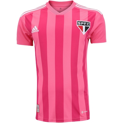 Camisa do São Paulo 22 Outubro Rosa adidas - Masculina - Centauro