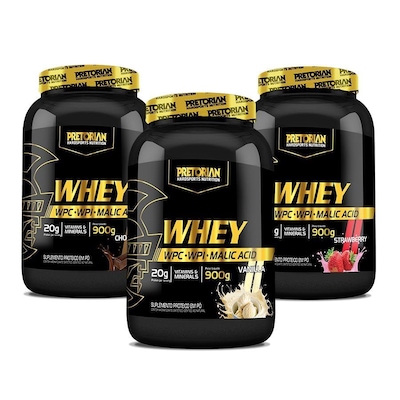 Kit Whey Protein Pretorian Ultra Wpc + Wpi - 900g - 3 Unidades - Centauro