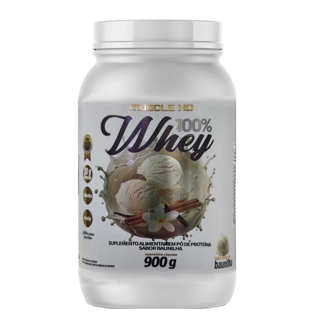 Whey 100% Power Baunilha Muscle Hd - 900g | Centauro