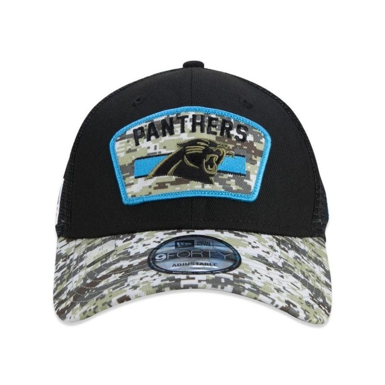 Boné Aba Curva New Era Carolina Panthers 940 NFL 21 Salute Service ...