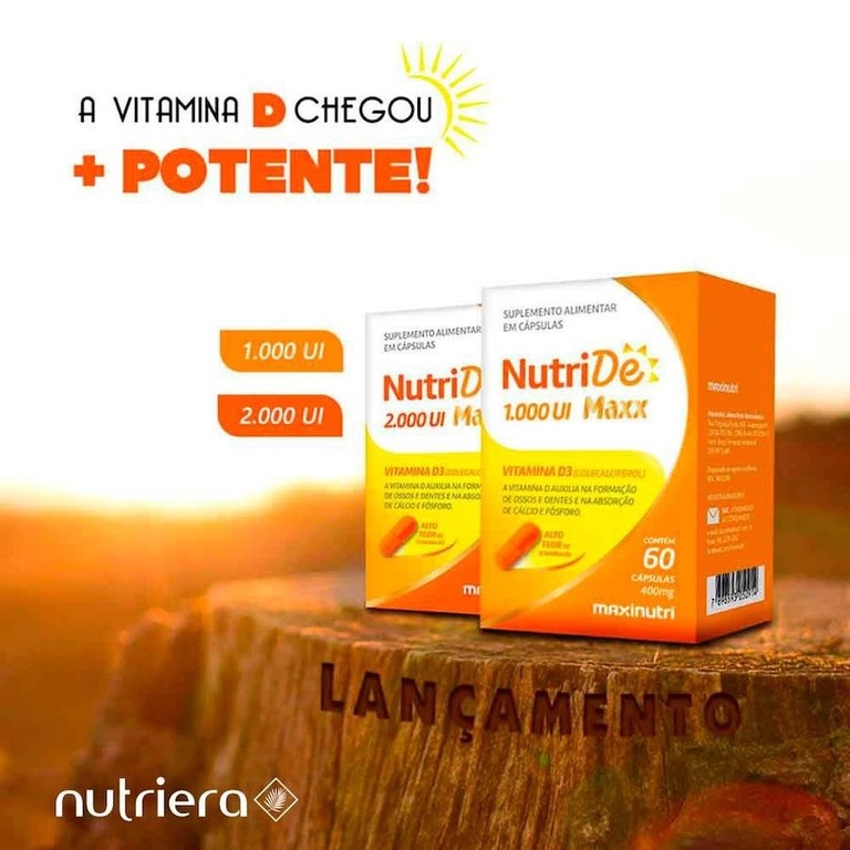 NutriDe Vitamina D 2000 UI Maxinutri - 60 Capsulas | Centauro