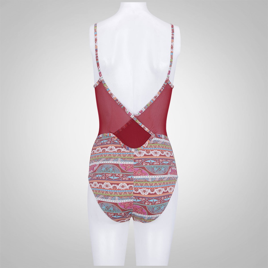 Maiô para Natação Farm Rio Collant Listra Mila - Adulto