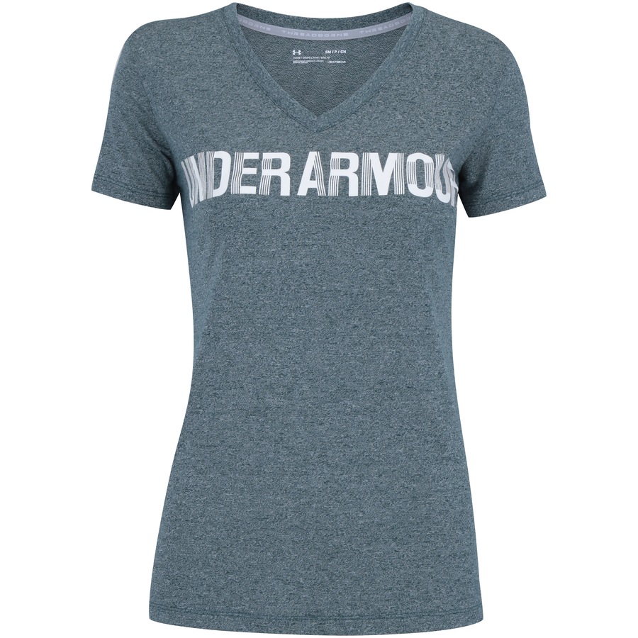 Camiseta Under Armour Threadborne V Graphic - Feminina - Centauro Camiseta Under Armour Threadborne V Graphic - Feminina - Centauro