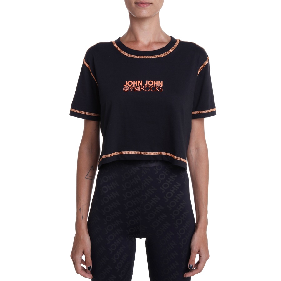 Blusa Cropped John John Biles - Feminina - Centauro