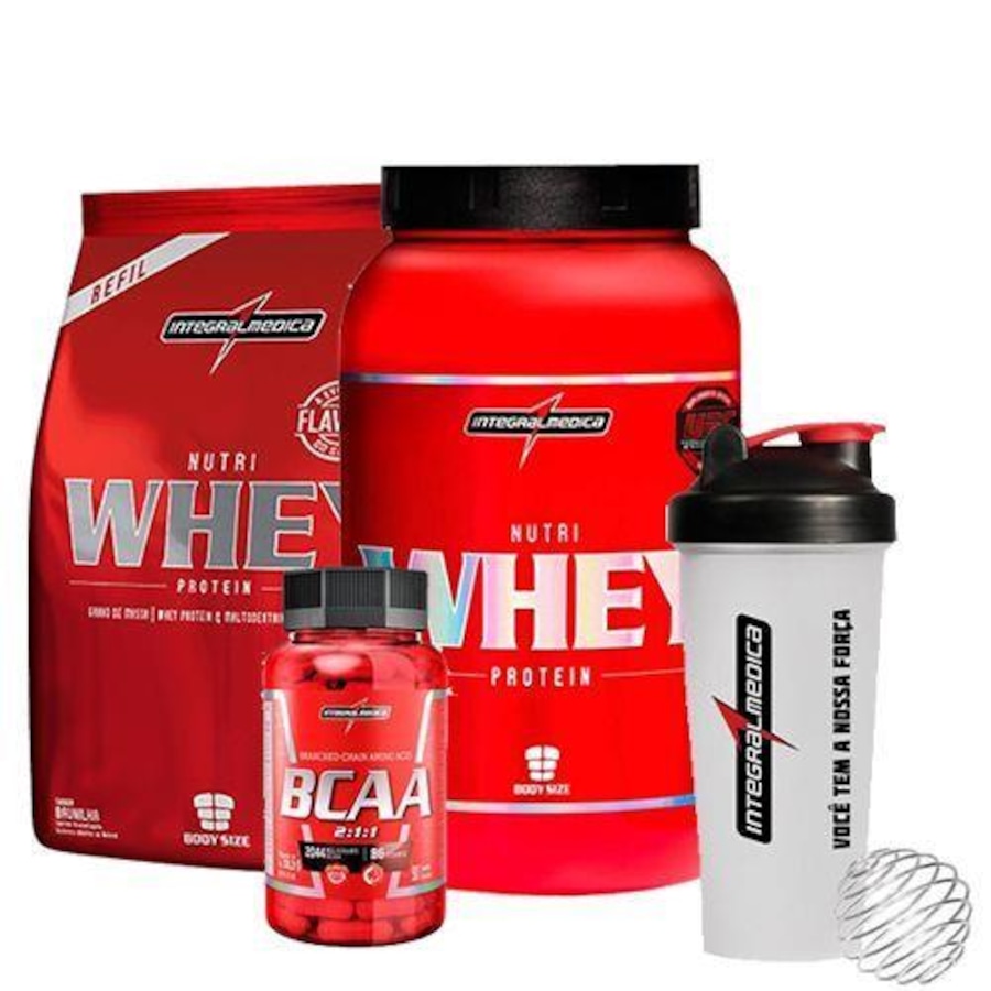 Whey Protein Integralmédica Nutri Whey Pacote Refil Chocolate