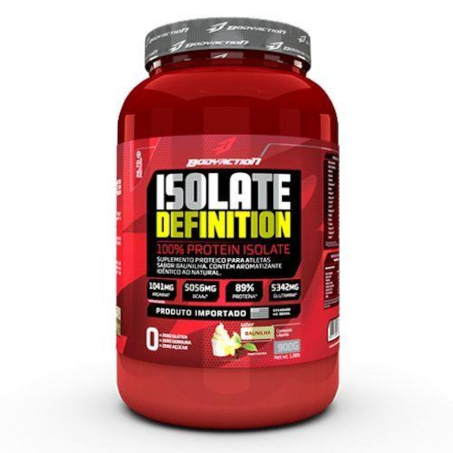 Whey Protein Isolado Body Action Whey Isolate Definition - Baunilha - 900g
