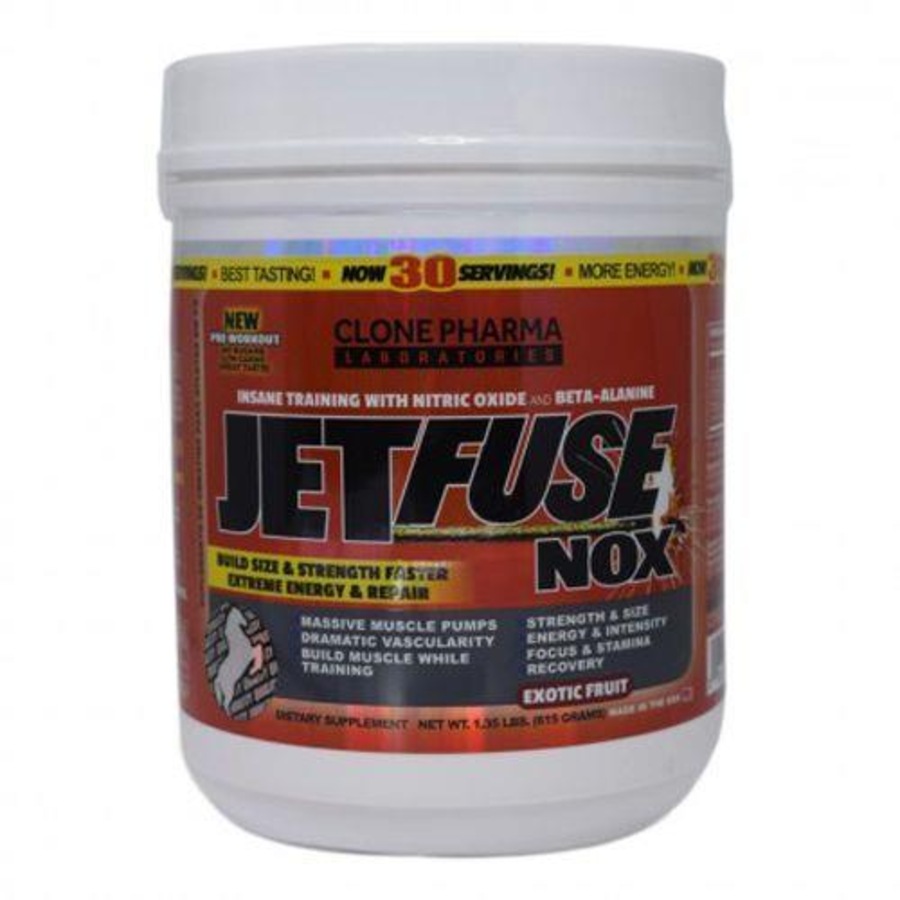 Pré-Treino Clone Pharma Jet Fuse Nox - Exotic Fruit - 615g - Centauro